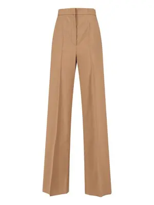 Max Mara Virgin Wool Fernet Pants - Beige