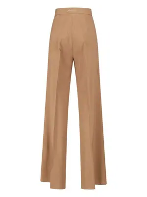 Max Mara Virgin Wool Fernet Pants - Beige