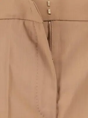 Max Mara Virgin Wool Fernet Pants - Beige