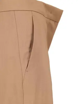 Max Mara Virgin Wool Fernet Pants - Beige