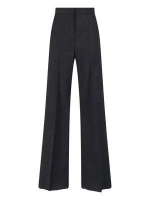 Max Mara Virgin Wool Fernet Pants - Black