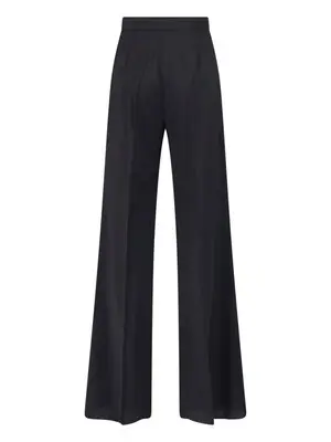 Max Mara Virgin Wool Fernet Pants - Black