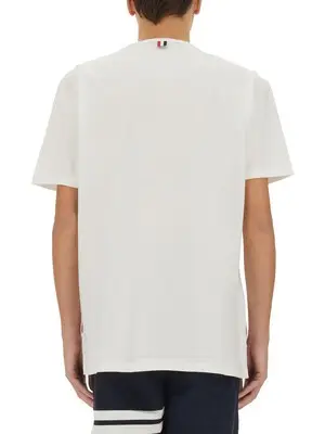 Thom Browne T-shirt With Pocket
