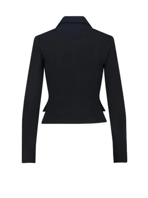 LARDINI Virgin Wool Knitted Jacket - Black
