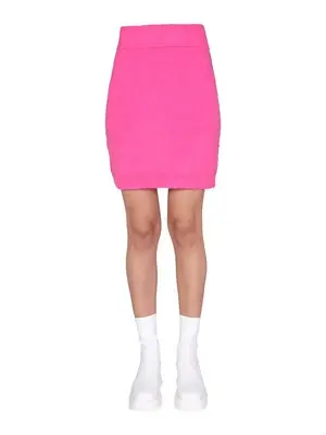 Helmut Lang Brushed Skirt - Fuchsia