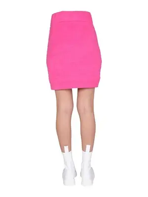 Helmut Lang Brushed Skirt - Fuchsia