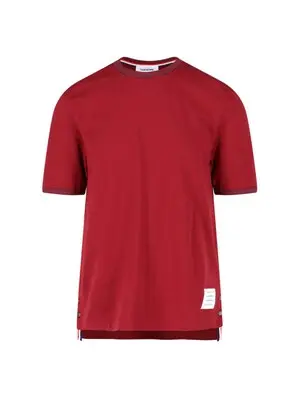Thom Browne Ringer T-shirt - Red