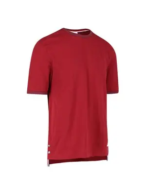 Thom Browne Ringer T-shirt - Red