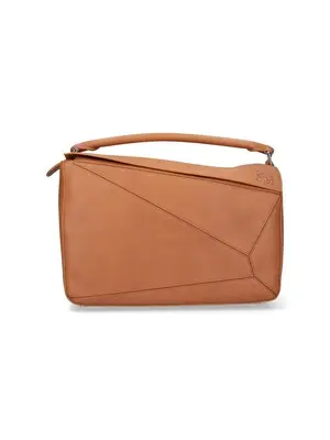 Loewe Puzzle Edge Large Bag - Brown