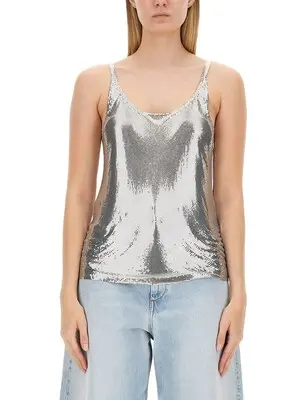 Rabanne Wire Mesh Top - Silver