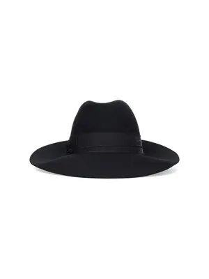 Borsalino Monica Fur Felt Hat Black