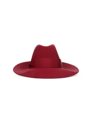 Borsalino Monica Fur Felt Hat Red