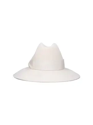 Borsalino Monica Fur Felt Hat White