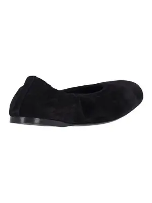 Alaïa Flat Square Ballerinas - Black