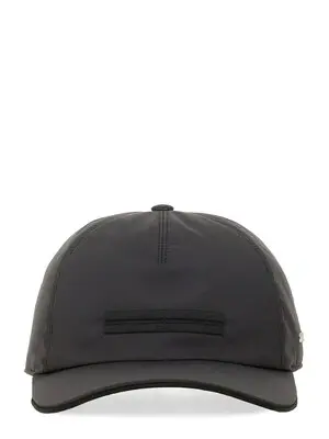 Zegna Baseball Cap With Logo - Black
