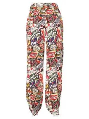 Dsquared2 Wide Leg Pants - Multicolour