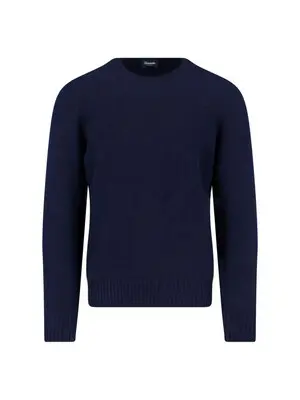 Ballantyne Navy Cashmere Jumper