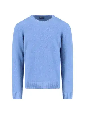 BALLANTYNE Cashmere Sweater - Light Blue