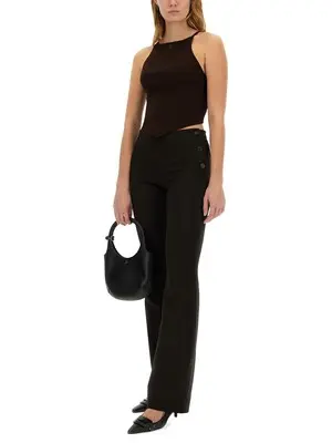 COURREGES Tailored Oblique Pants - Brown