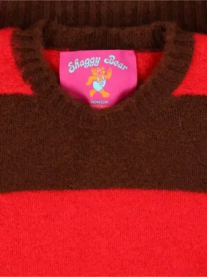 Howlin' Striped Shaggy Bear Sweater - Brown