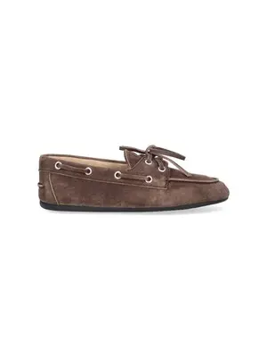 Miu Miu Suede Loafers - Brown