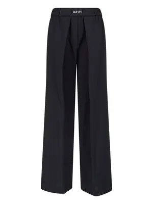 Alexander McQueen Loewe Wool Trousers - Black