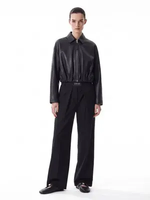 Alexander McQueen Loewe Wool Trousers - Black