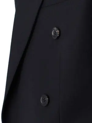 Kiton Double-breasted Cashmere Blazer - Black