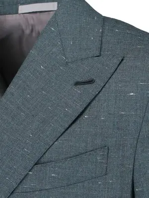 Balmain Double-breasted Cashmere Blazer - Green