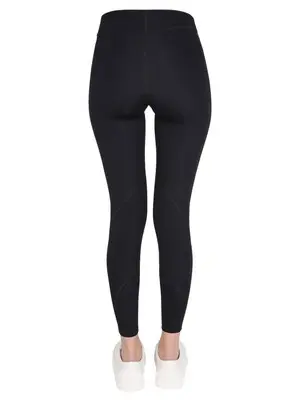 JIL SANDER Logo Print Leggings - Black