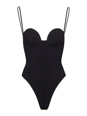 Magda Butrym Bustier Underwire One-piece Swimsuit - Black