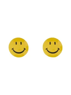 Moschino Smile Earrings - Yellow