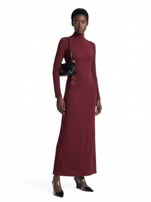 Alaïa Draped Maxi Dress - Red