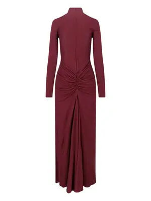 Alaïa Draped Maxi Dress - Red