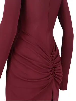 Alaïa Draped Maxi Dress - Red