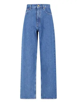 RÓHE Straight Leg Jeans - Blue