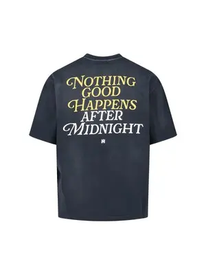 Amiri Nights" Logo T-shirt - Black