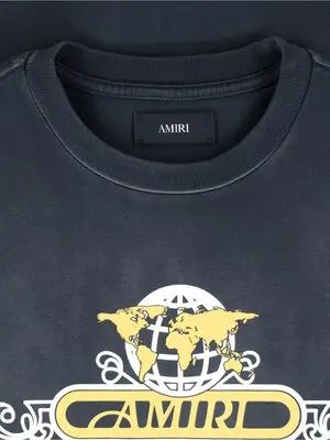 Amiri Nights" Logo T-shirt - Black
