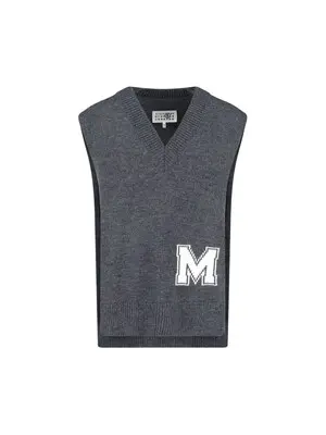 MAISON MARGIELA V-neck Sweater - Gray