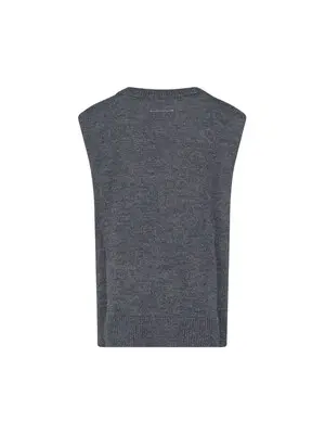 MAISON MARGIELA V-neck Sweater - Gray