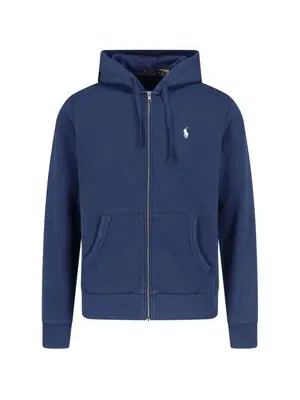 Polo Ralph Lauren Logo Zip Hoodie - Blue