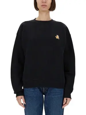 Maison Kitsune Off The Shoulder Sweatshirts Hoodies For Women