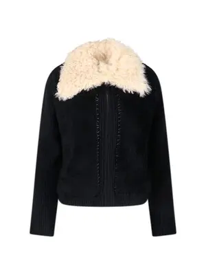 Marni Cardigan With Sheepskin Collar