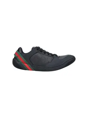 Gucci Gucci Screener "GG" Fabric Insert Sneakers Black