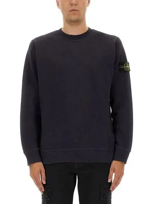 Stone Island Cotton Sweatshirt - Charcoal