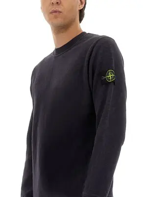 Stone Island Cotton Sweatshirt - Charcoal