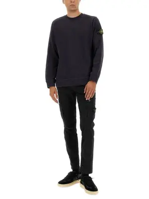 Stone Island Cotton Sweatshirt - Charcoal