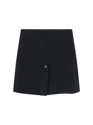 COURREGES Logo Mini Skirt - Black