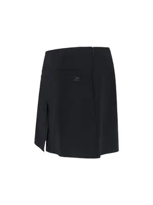 COURREGES Logo Mini Skirt - Black