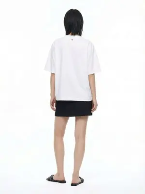 COURREGES Logo Mini Skirt - Black